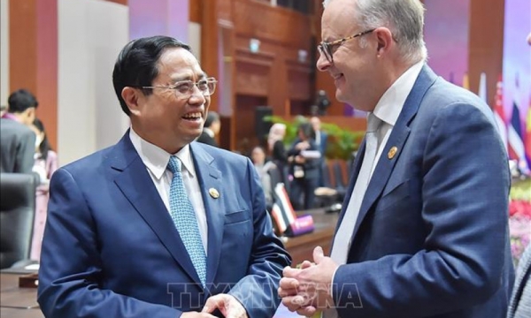 Thủ tướng Chính phủ Phạm Minh Chính gặp Thủ tướng Australia Anthony ...