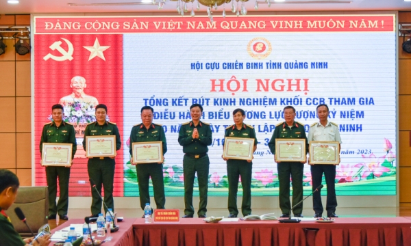 Hội CCB tỉnh rút kinh nghiệm tham gia Lễ kỉ niệm 60 năm Ngày thành lập ...