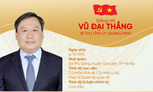 Quá trình công tác của đồng chí Vũ Đại Thắng, Bí thư Tỉnh uỷ Quảng Ninh - Báo Quảng Ninh điện tử