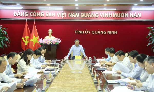 Tiểu ban Văn kiện Đại hội XVI Đảng bộ tỉnh họp phiên thứ hai - Chuyển đổi số báo Quảng Ninh điện tử