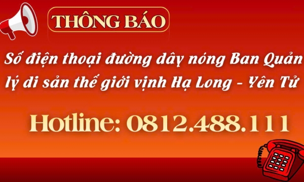 Công bố số điện thoại đường dây nóng mới của Ban Quản lý di sản thế ...